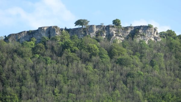 Der Breitenstein bei Ochsenwang in der Gemeinde Bissingen an der Teck ...